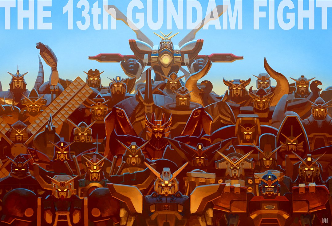 Safebooru - ashura gundam blue background bolt gundam clenched hands ...