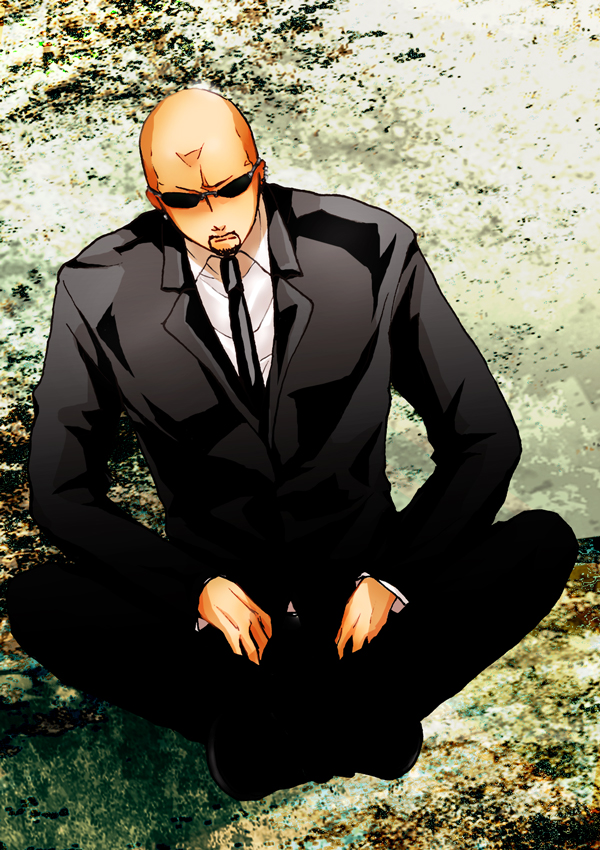 Safebooru - bald final fantasy final fantasy vii formal gloves long ...