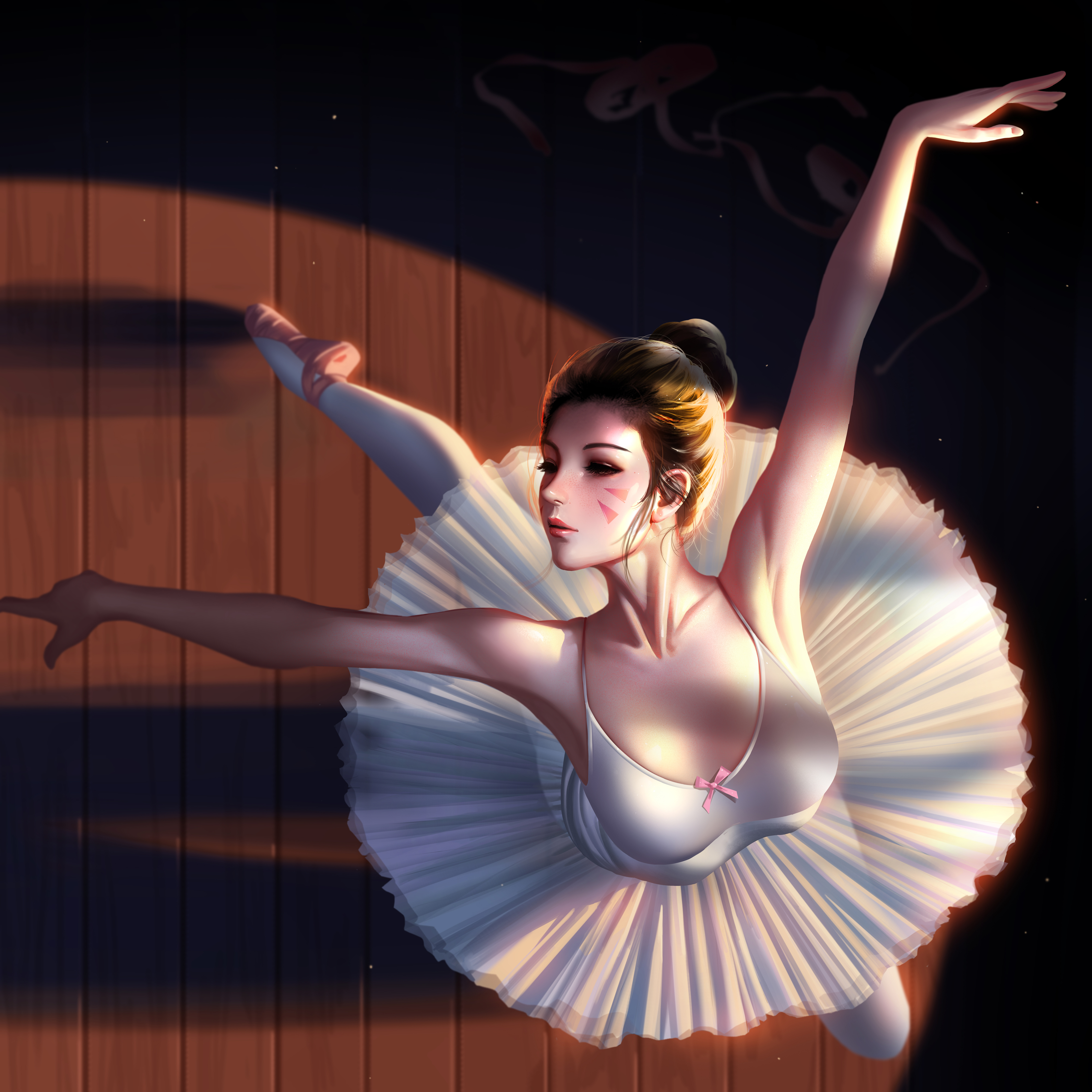 Safebooru - 1girl absurdres alternate costume alternate hairstyle armpits ballerina ballet ...