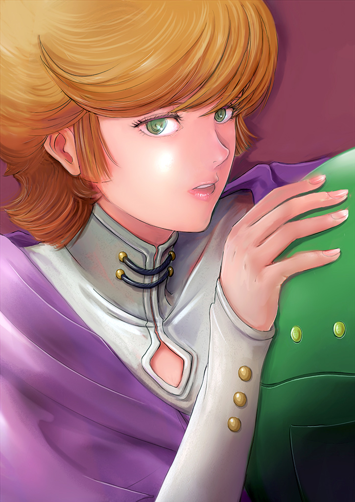 Safebooru - 1girl audrey burne brown hair cloak commentary request ...