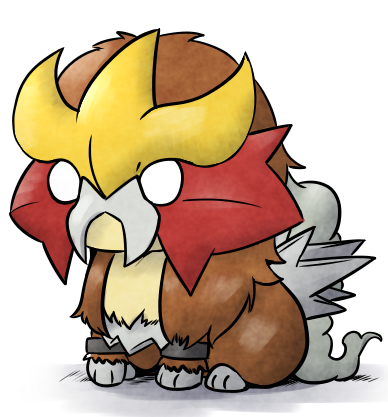 Safebooru - chibi entei full body gen 2 pokemon kashiwa (3920kashiwa ...