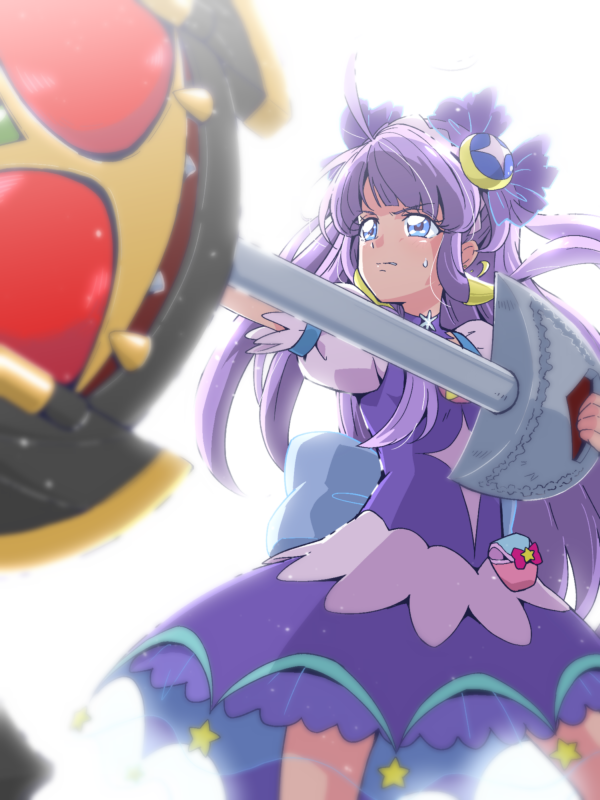 Safebooru - 1girl ahoge bangs blue eyes bow (weapon) choker commentary ...