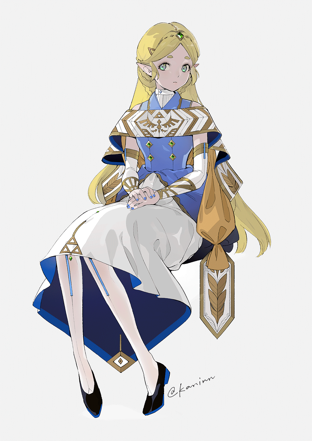 Safebooru - 1girl alternate costume aqua eyes arm warmers bangs black ...