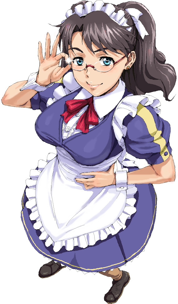 Safebooru - brown hair cuffs glasses lena sayers mai otome mai otome s ...