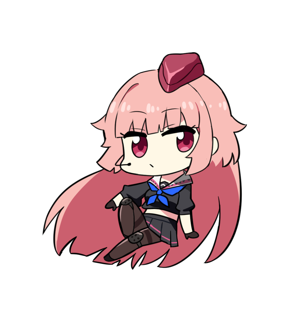 Safebooru - 1girl black gloves black legwear chibi girls frontline ...