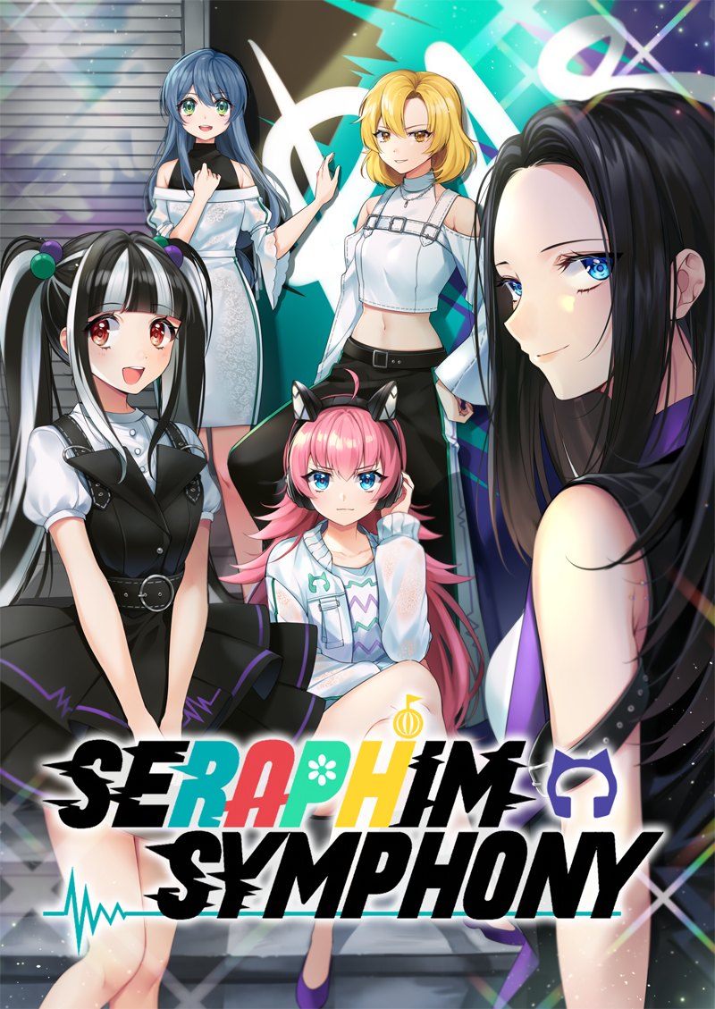 Safebooru - 5girls :d against wall asahi rokka bang dream! bangs belt black hair blonde hair ...