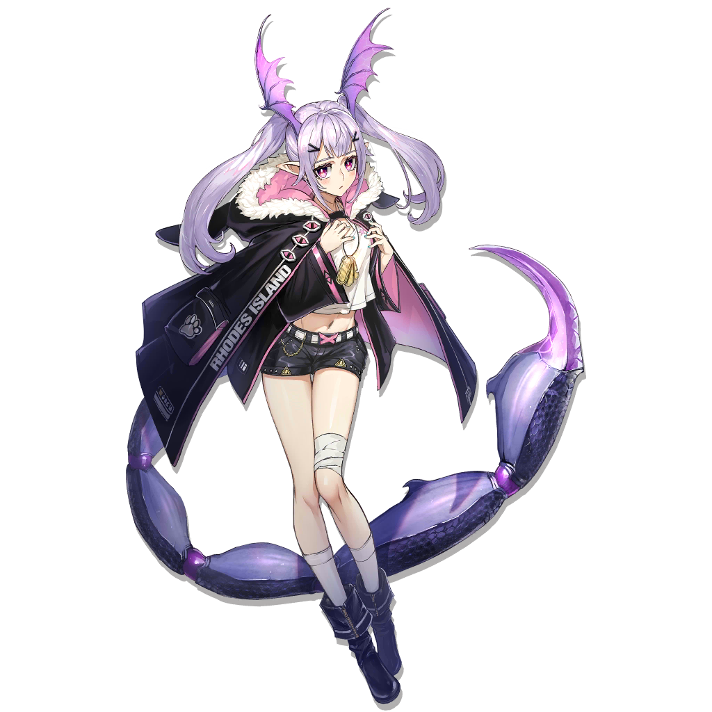 Safebooru - 1girl arknights bandaged leg bandages bangs belt black cloak black footwear black ...