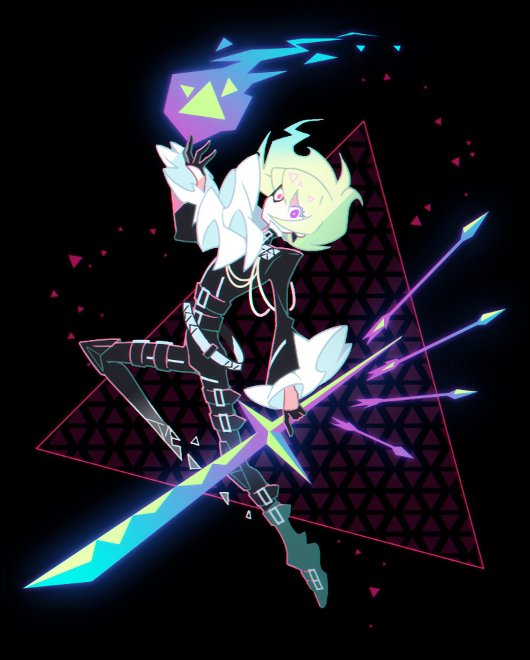 Safebooru - arrow belt biker clothes black gloves black jacket cravat ...