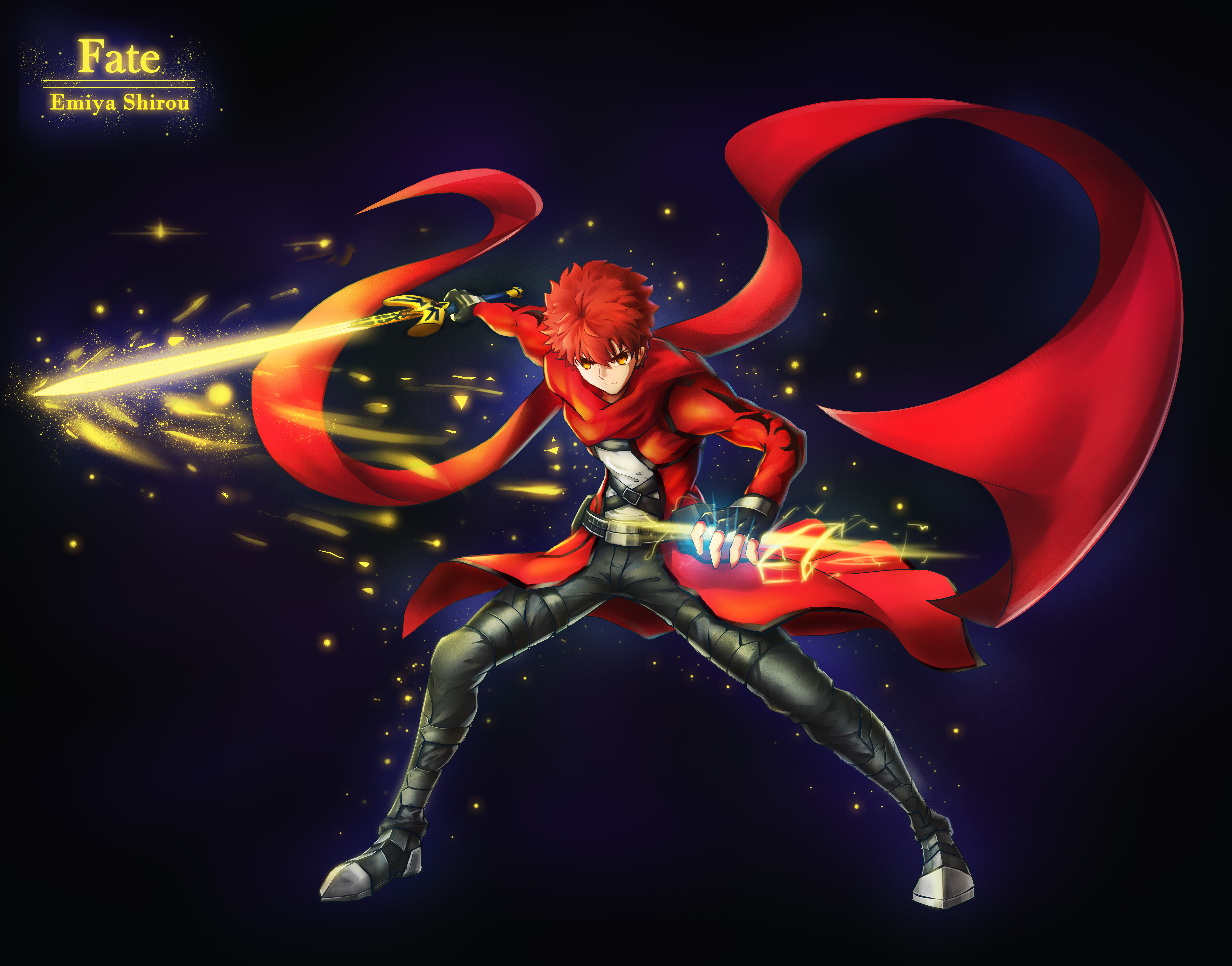 Safebooru - 1boy absurdres armor armored boots black background boots ...