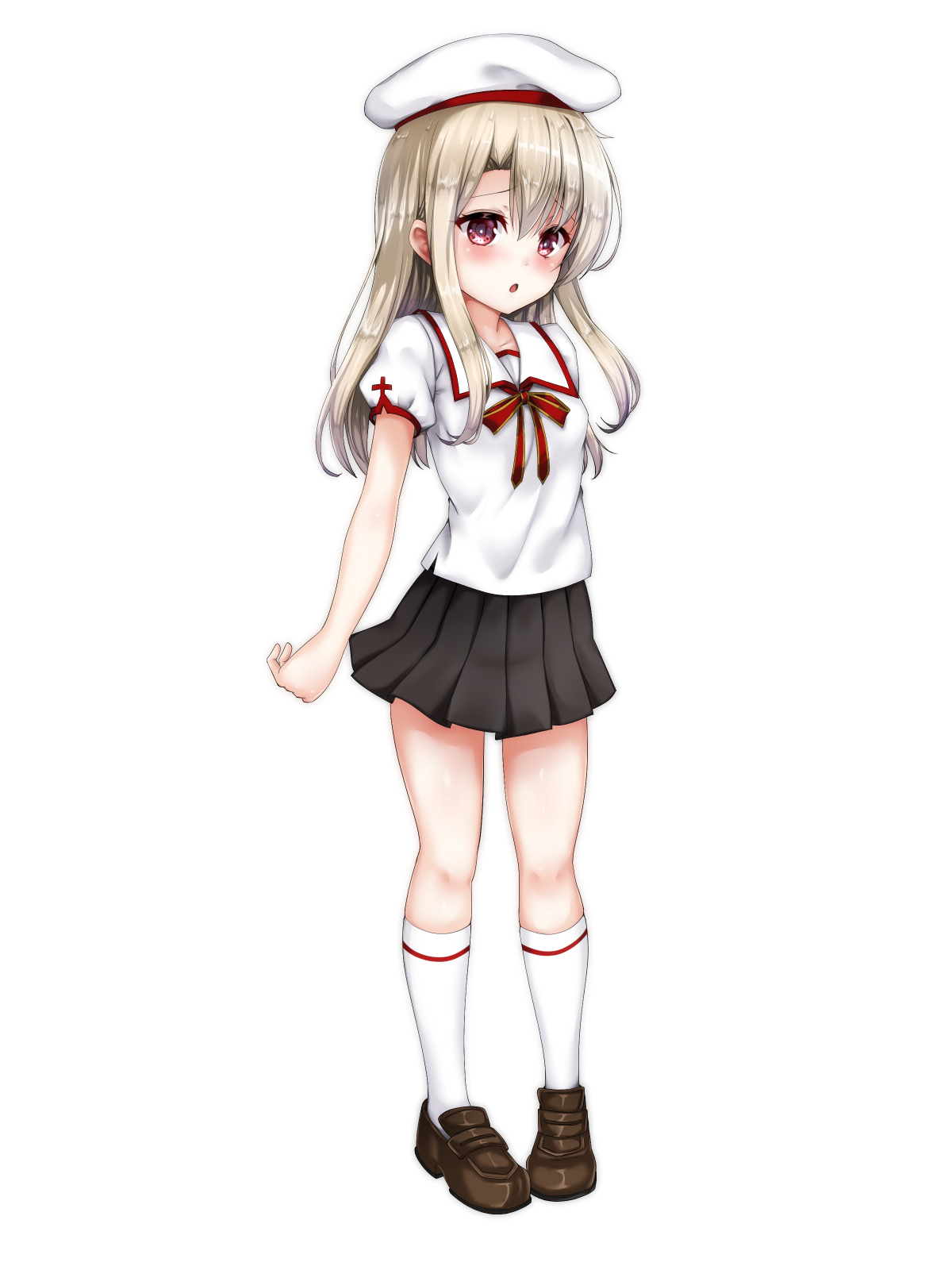 Safebooru - 1girl black skirt brown footwear brown hair fate/grand ...