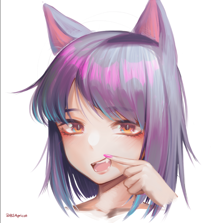 Safebooru - 1girl animal ears bangs blush brown eyes cropped shoulders ...