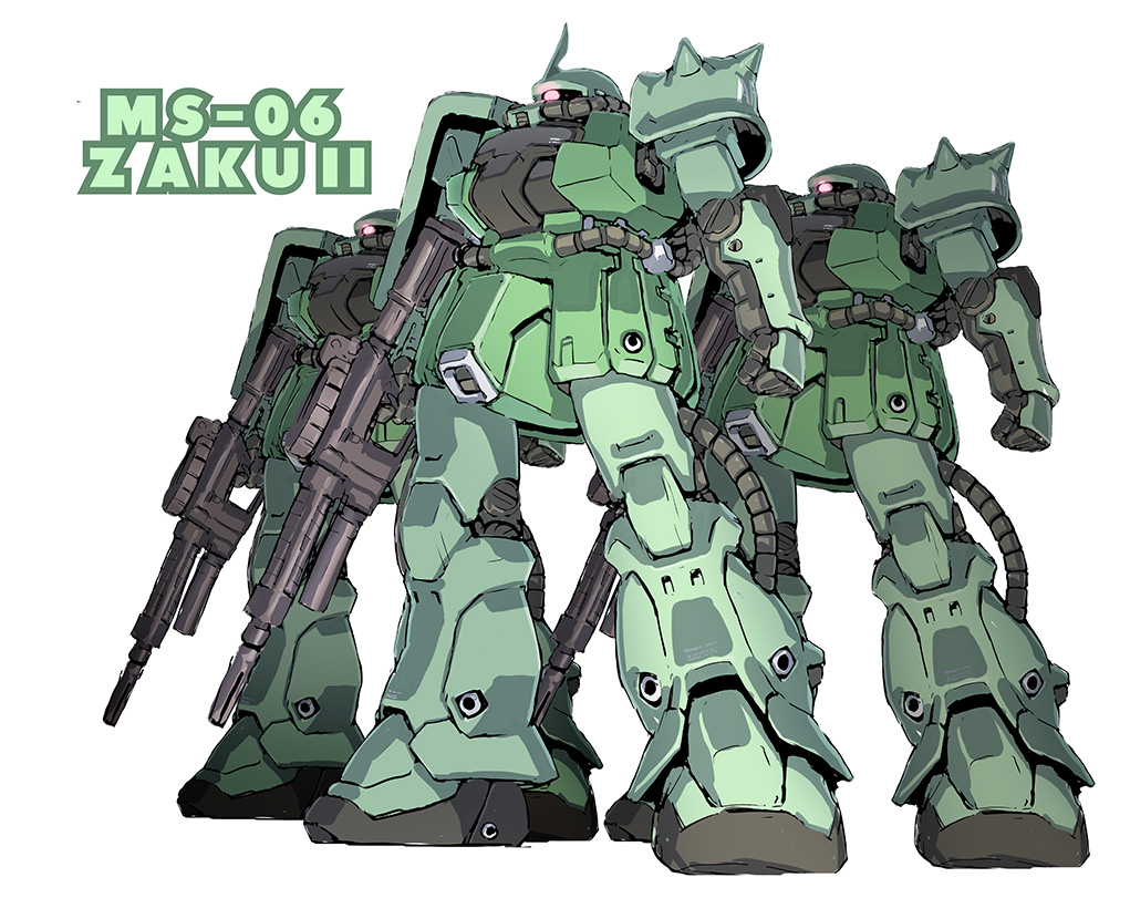 Safebooru - character name full body gun gundam horn looking away ...