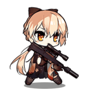 Safebooru - 1girl alternate costume animated animated gif arm up ask (askzy) assault rifle bag ...