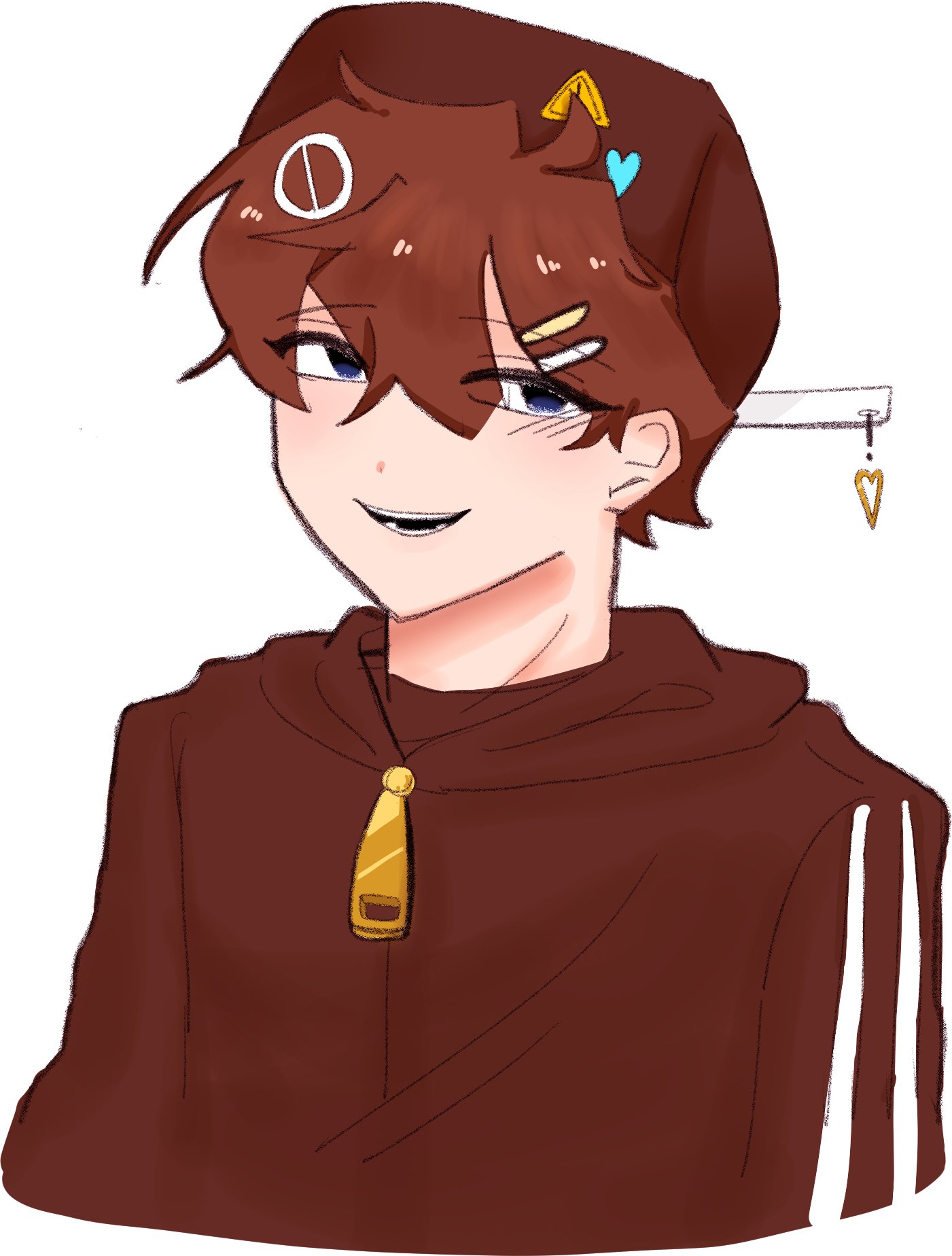 Safebooru - 1boy alternate universe blue eyes boyfriend (friday night ...