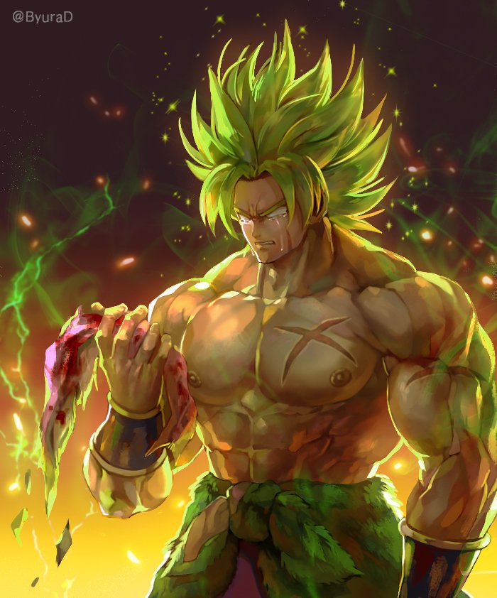 Safebooru - 1boy abs blank eyes broly (dragon ball super) crying dragon ...