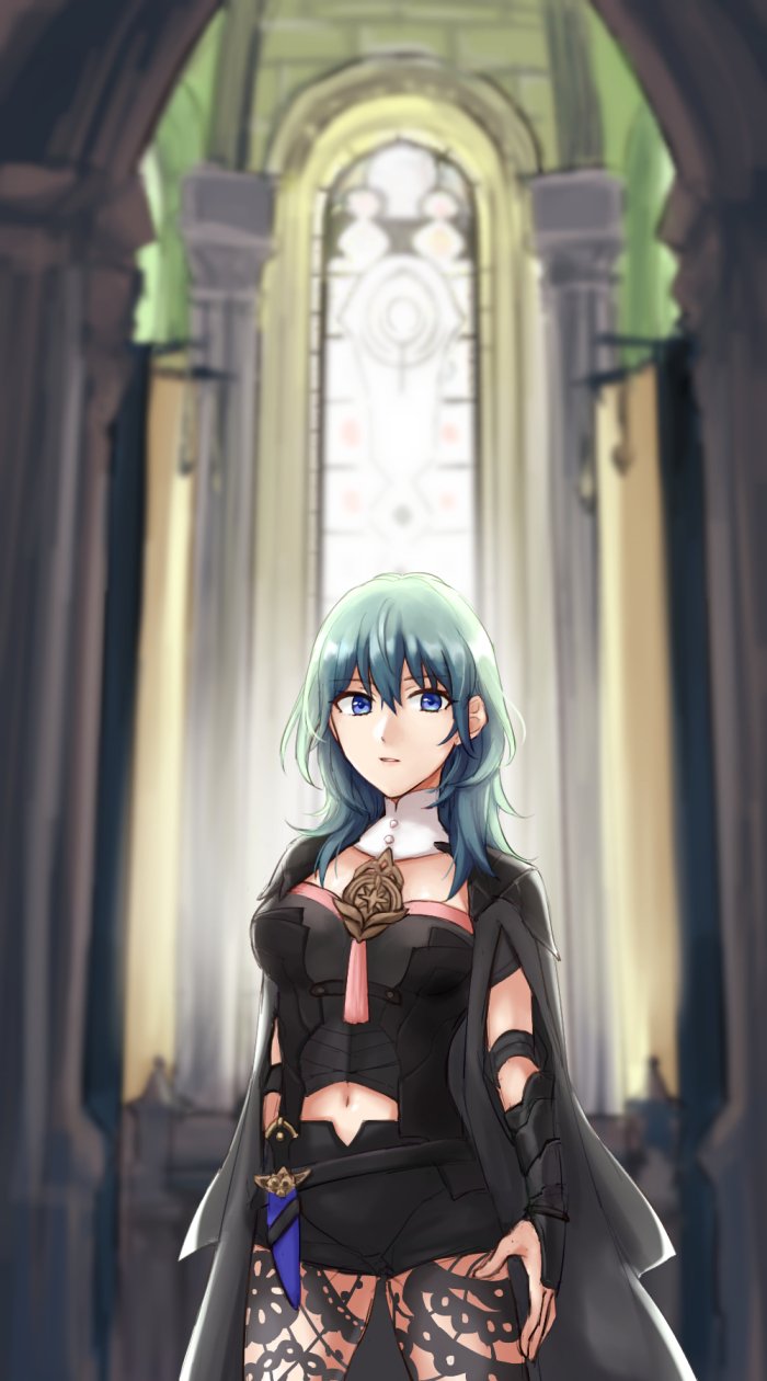 Safebooru - 1girl black shorts blue eyes blue hair byleth (fire emblem ...