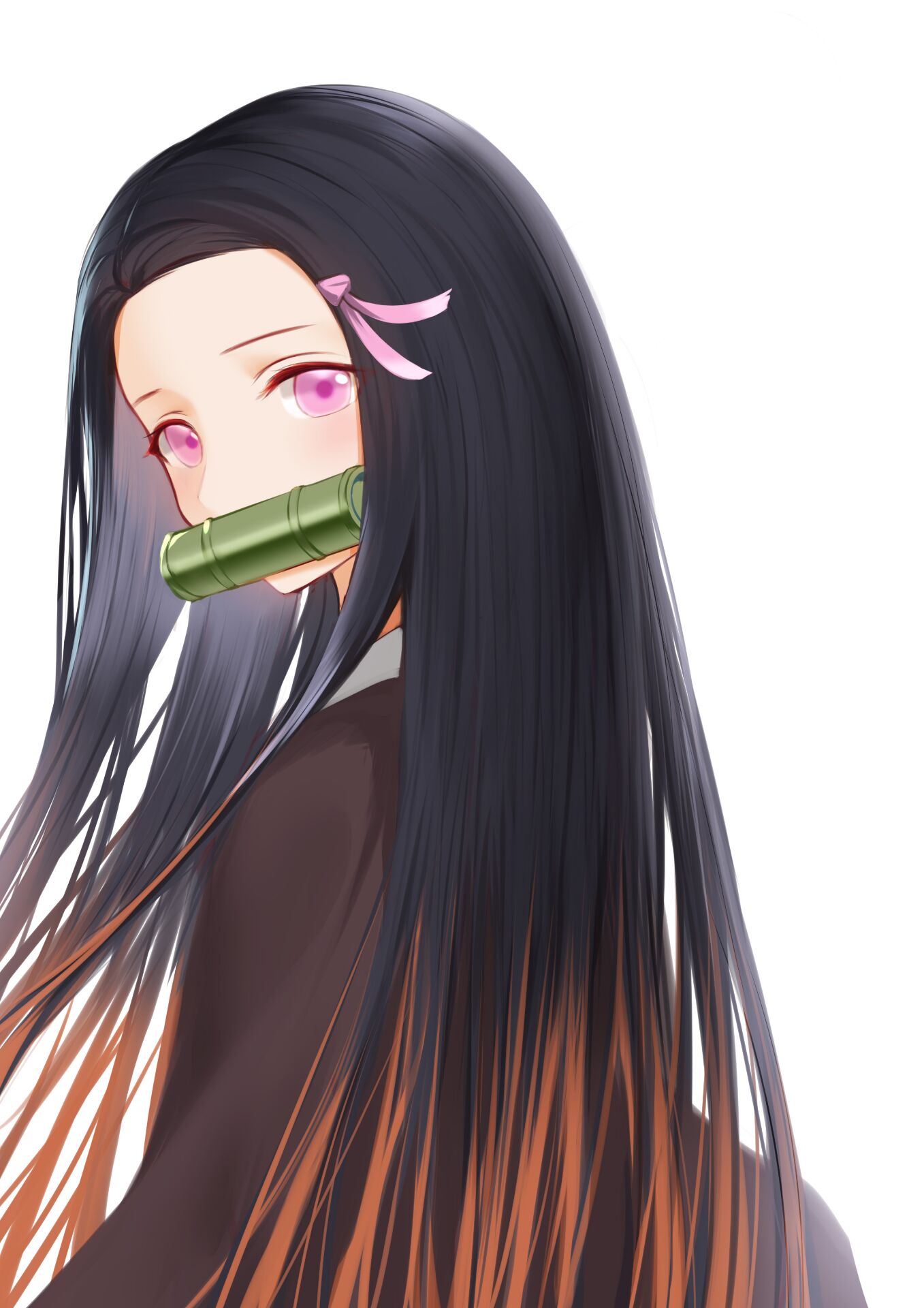 Safebooru - 1girl black hair from above full body hair ribbon higandgk ...