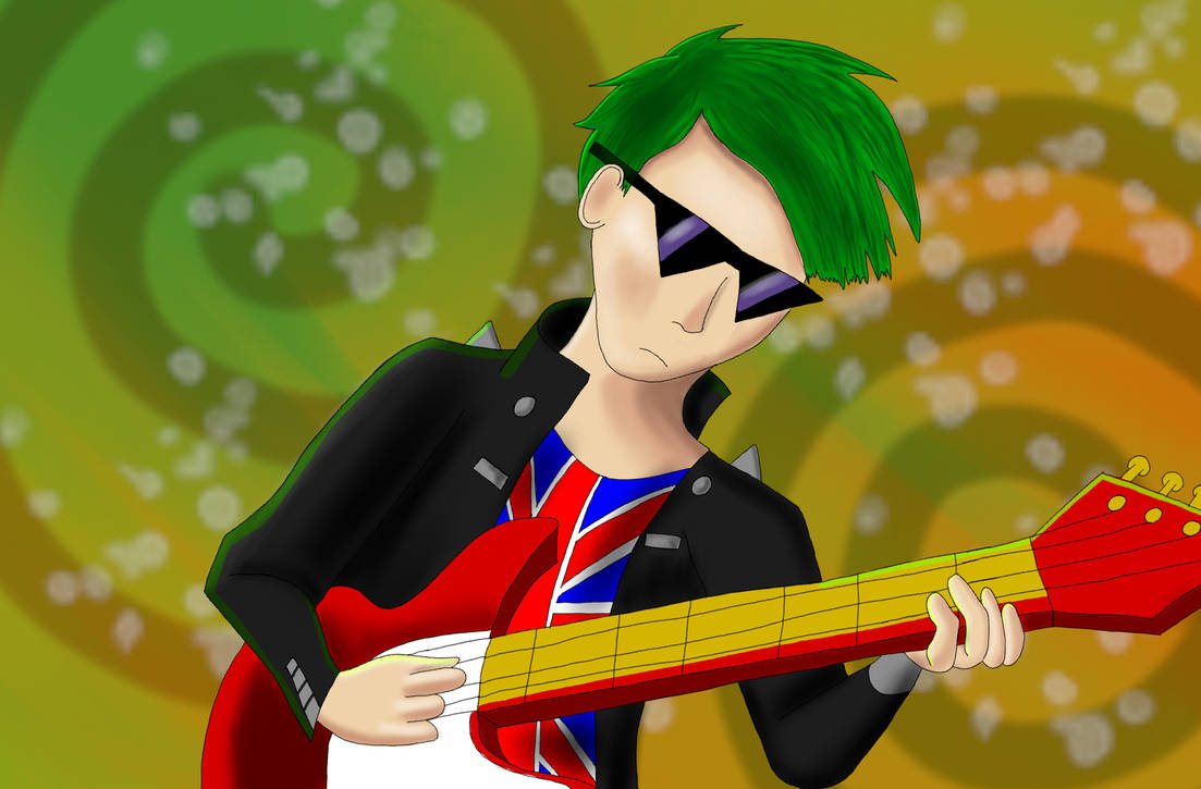 Safebooru - alternate costume artist request deviantart electric guitar ...