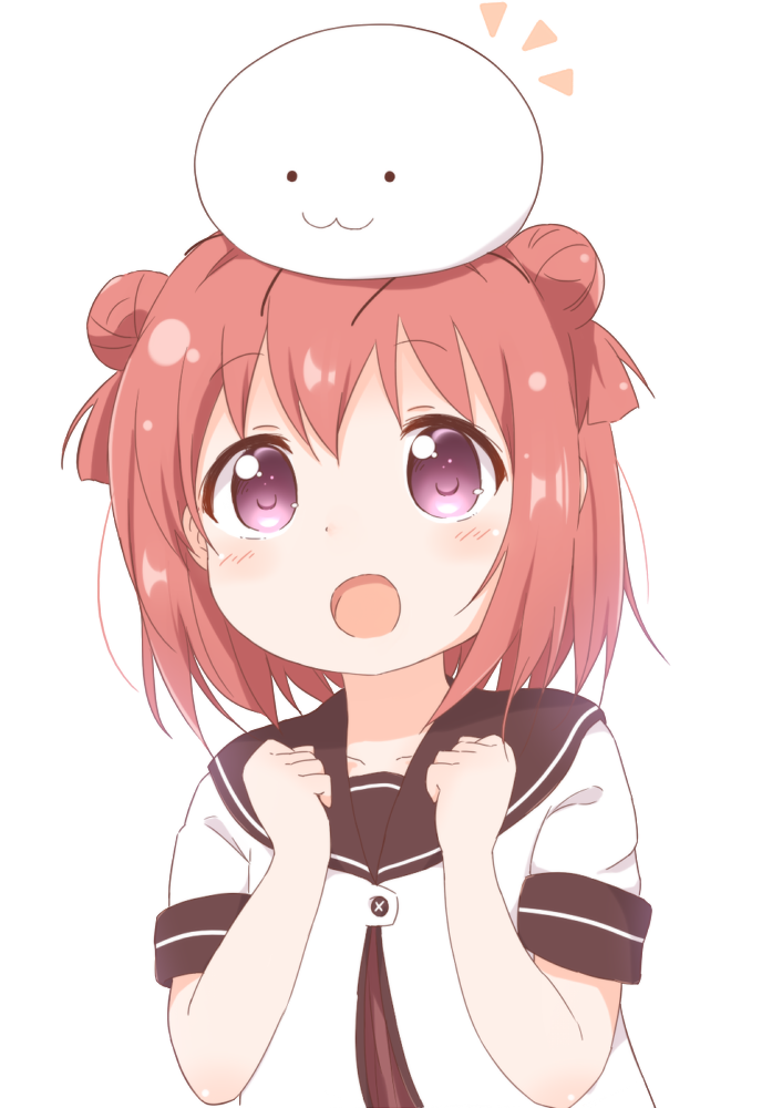 Safebooru - 1girl :o akaza akari araki495 bangs black sailor collar blush collarbone commentary ...