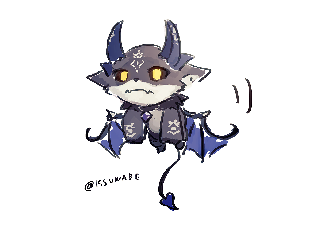 Safebooru - black fur black sclera claws closed mouth debidebi debiru ...