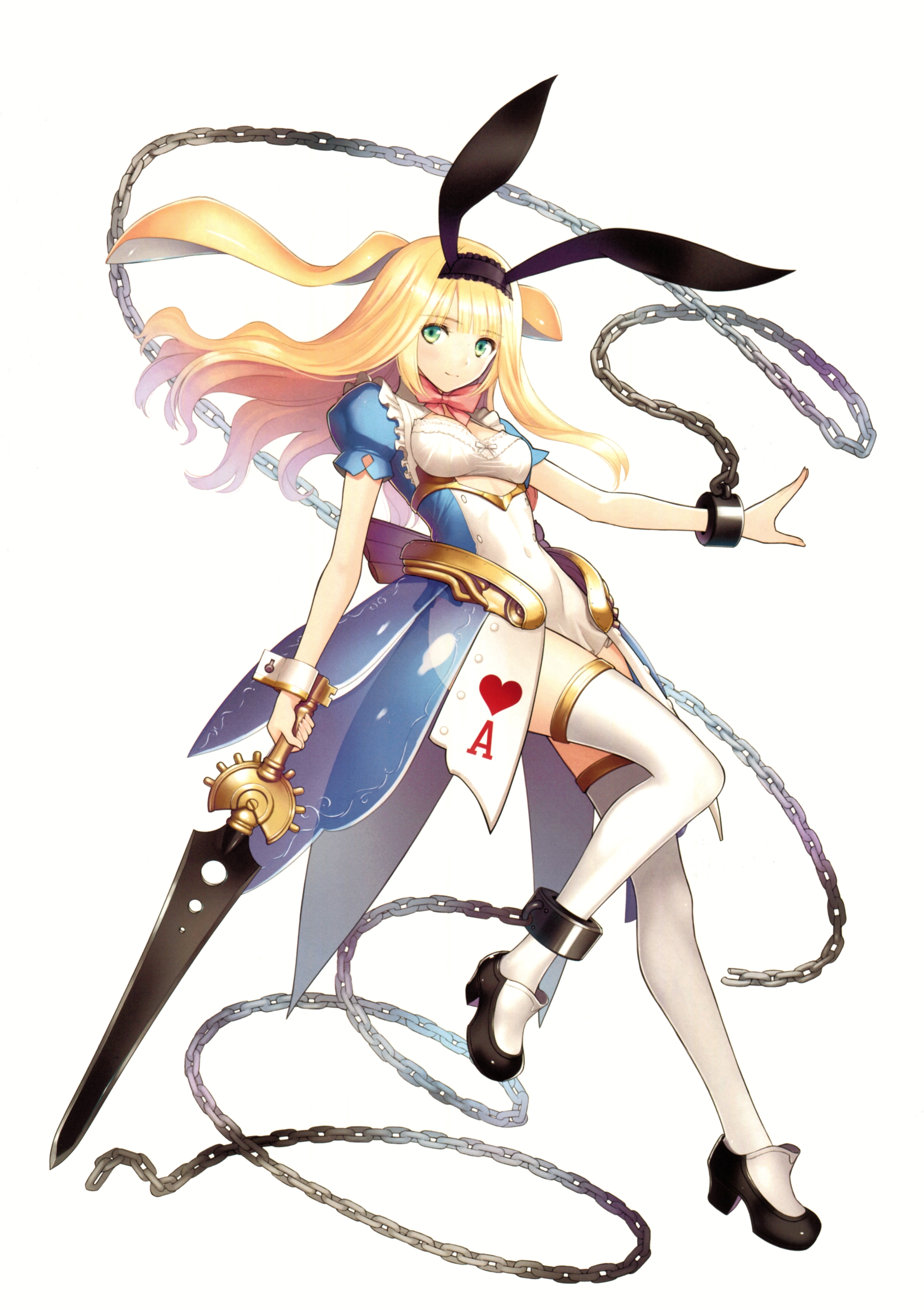 Safebooru - 1girl absurdres alice (wonderland) alice in wonderland animal ears bangs blonde hair ...