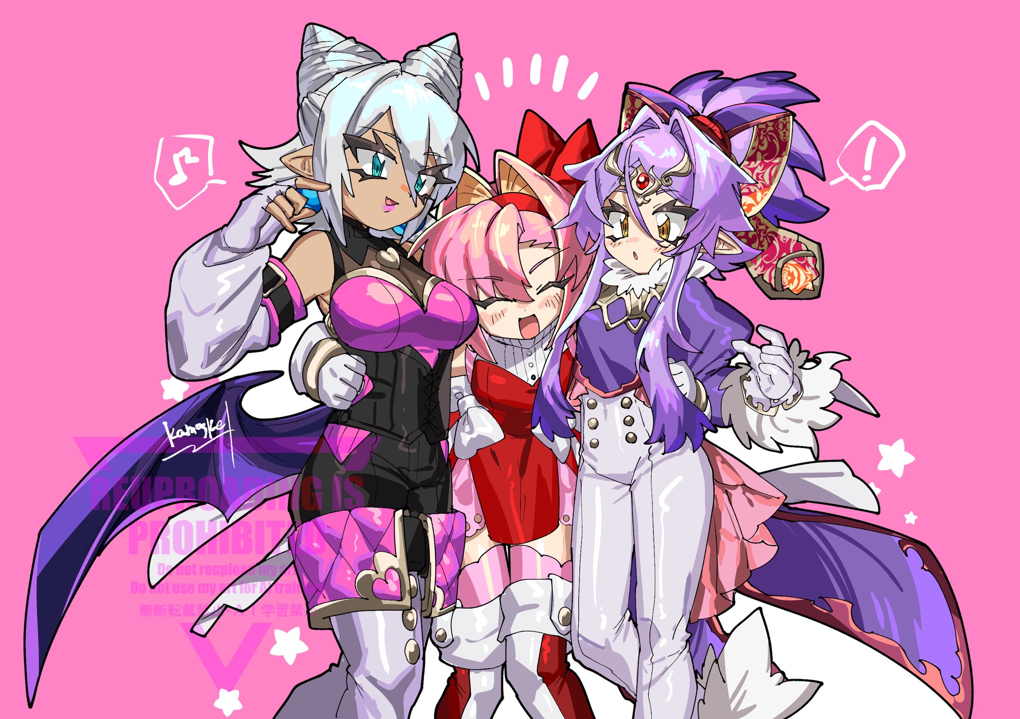 Safebooru - ! 3girls amy rose arm around waist black bodysuit blaze the ...