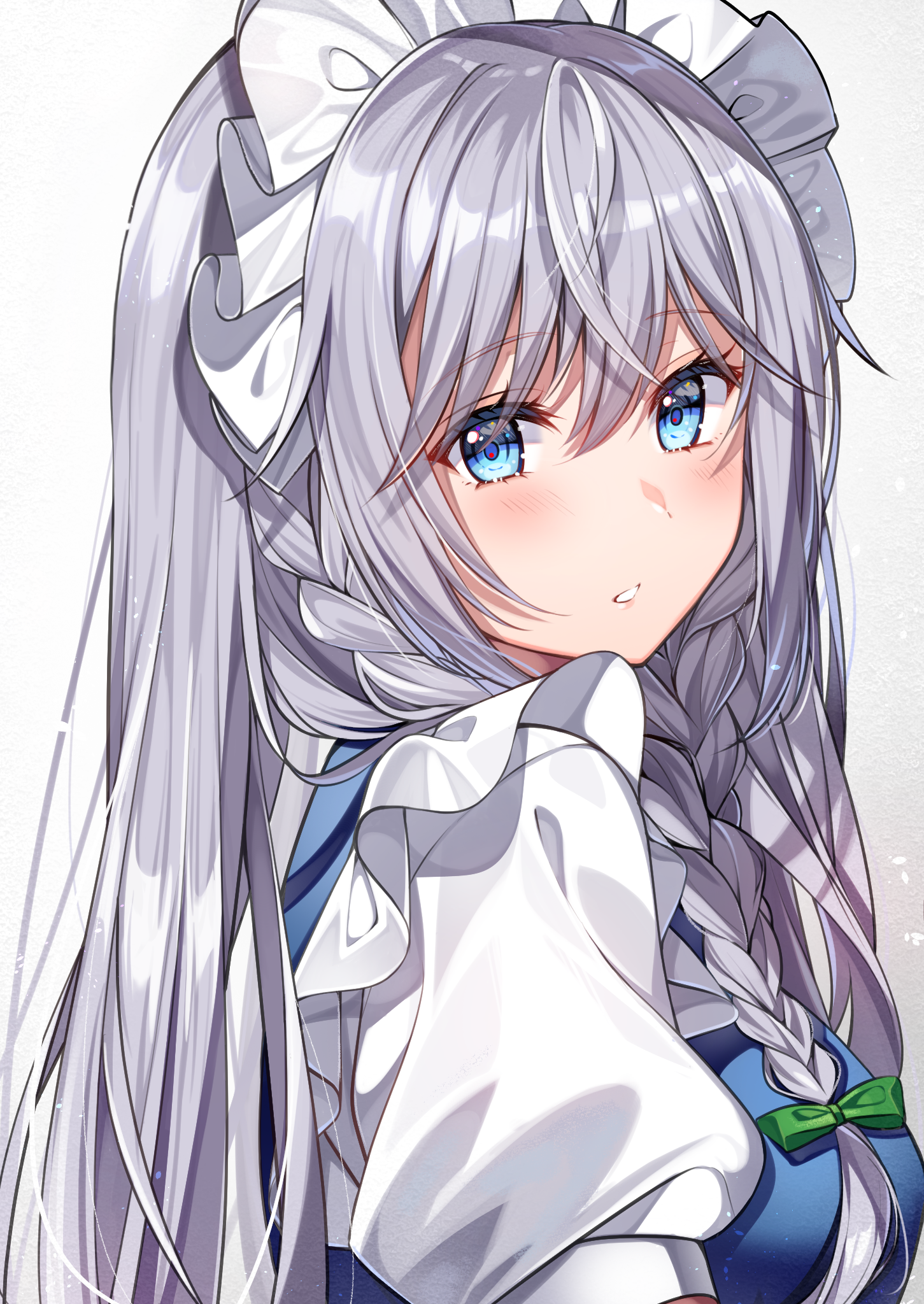 Safebooru 1girl Alternate Hair Length Alternate Hairstyle Blue Eyes 0074