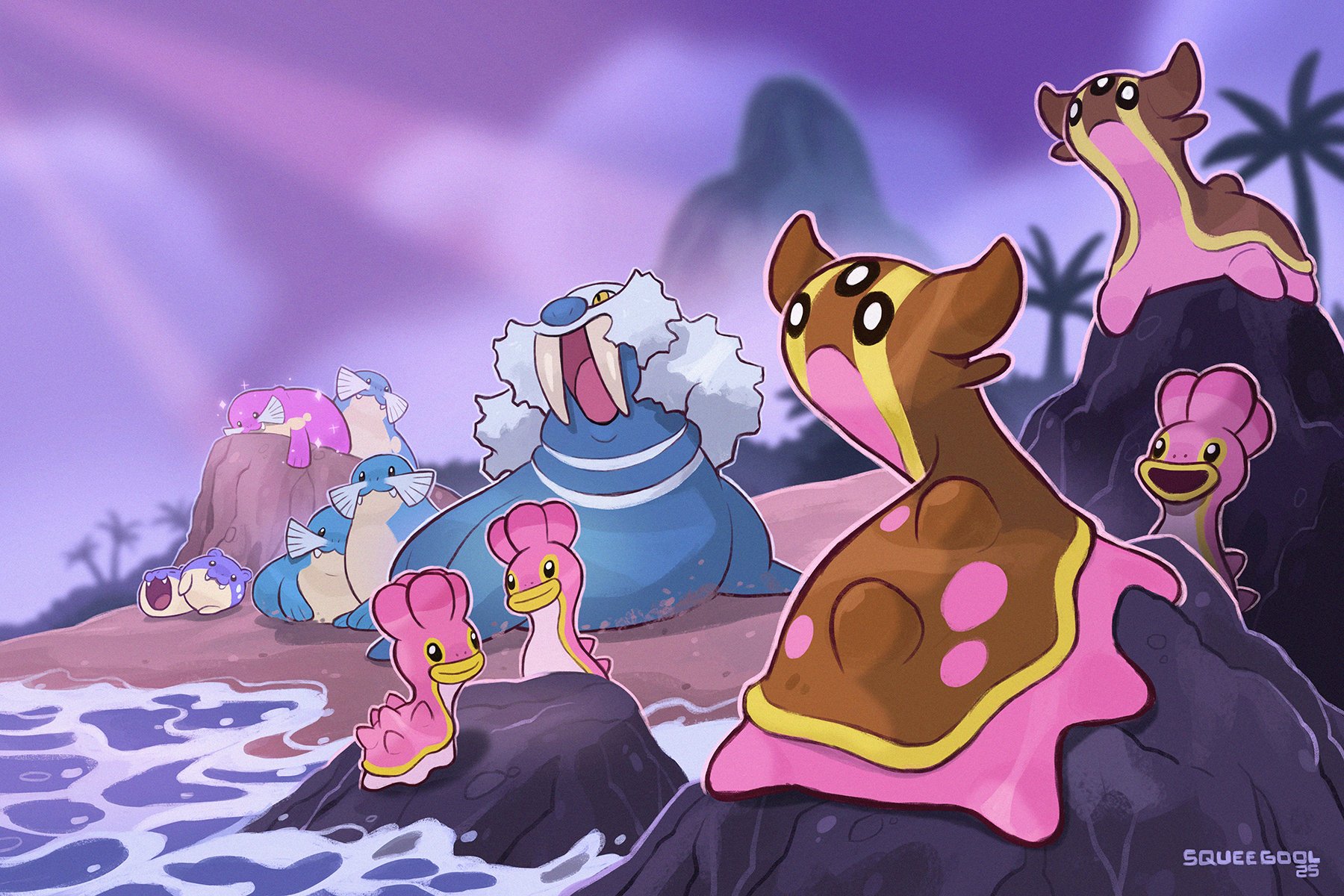 Safebooru - alternate color artist name beach gastrodon gastrodon (west) highres no humans open ...