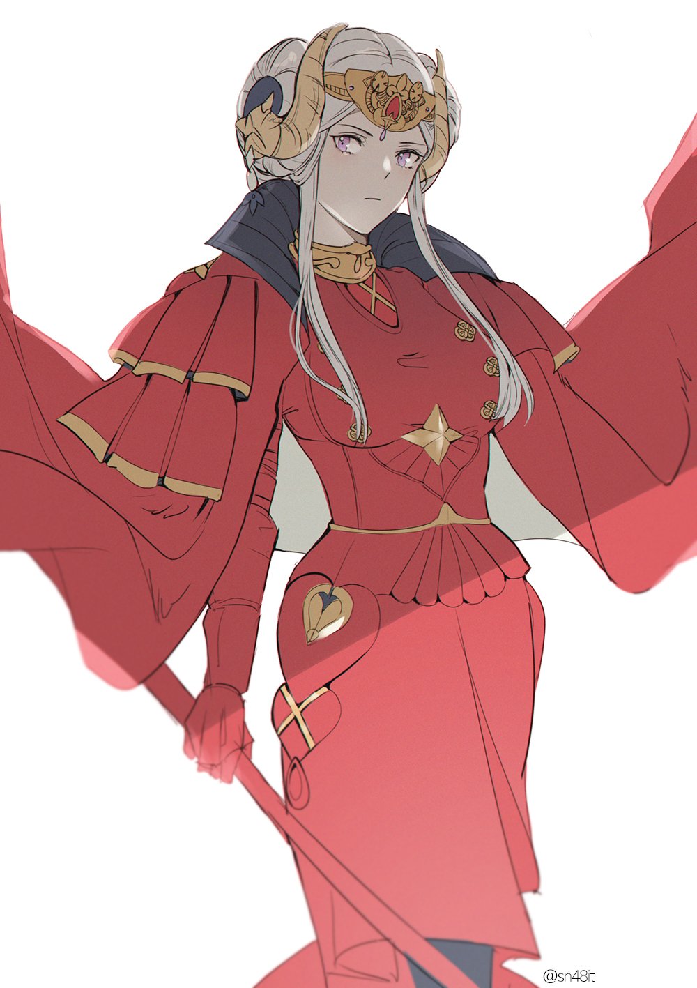 Safebooru - 1girl artist request blonde hair blue eyes breasts cape ...