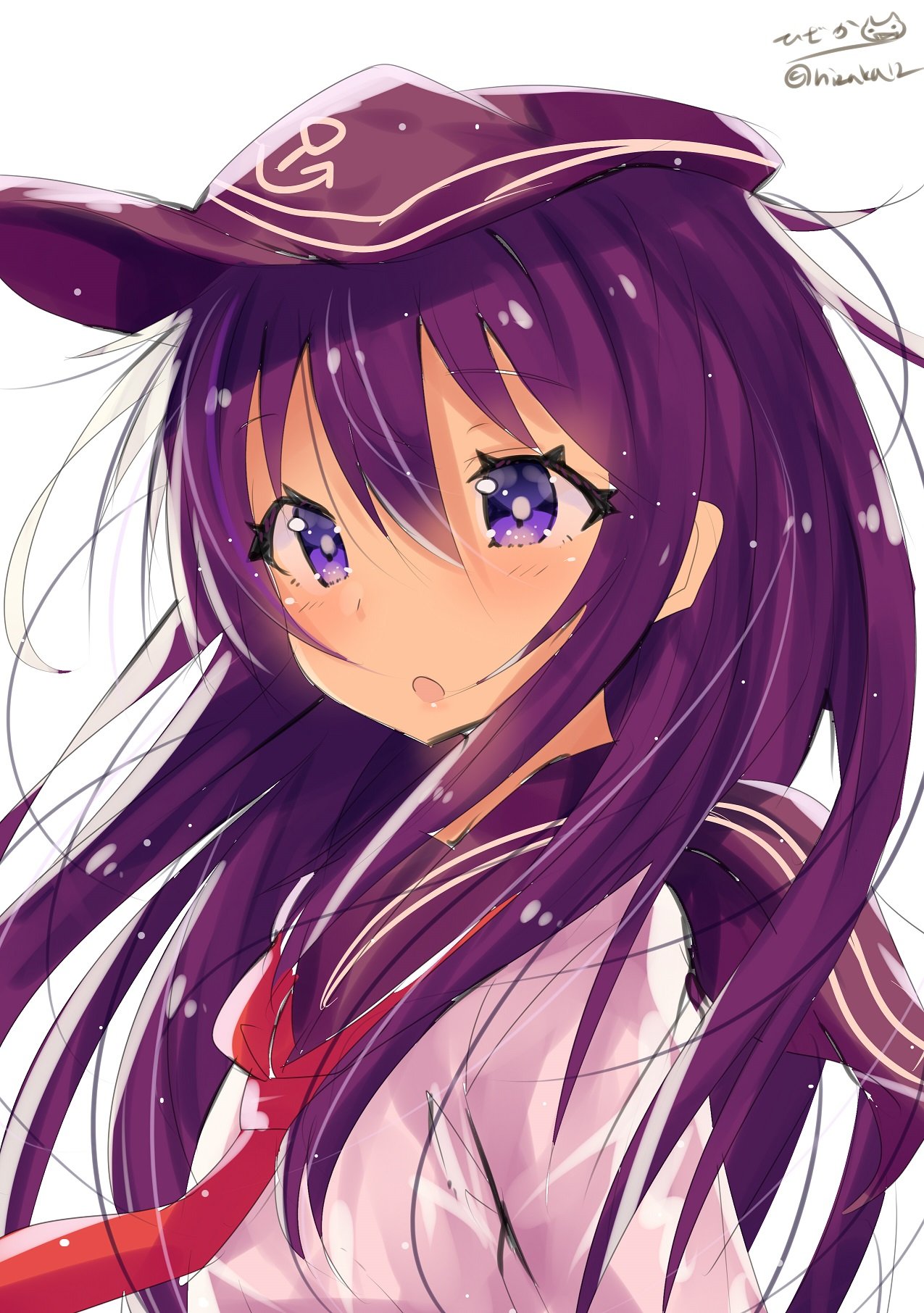 Safebooru - 1girl akatsuki (kantai collection) anchor symbol black serafuku blush eyebrows ...