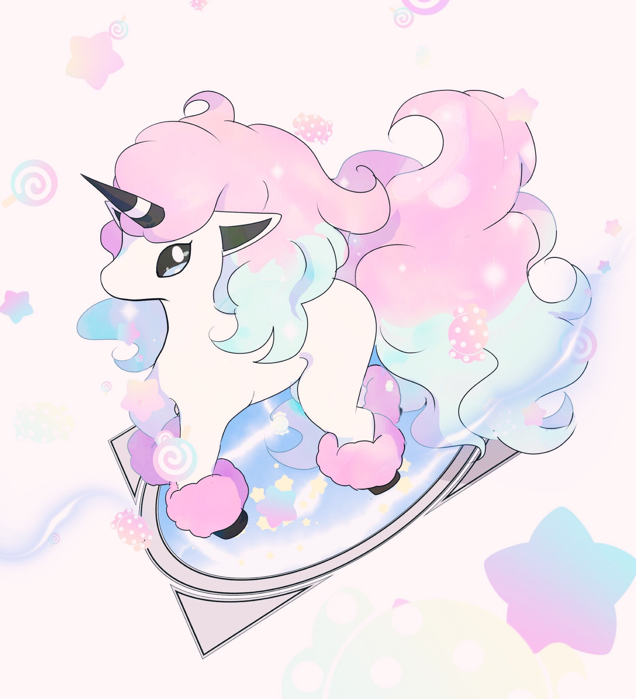 Safebooru - candy food galar form galarian ponyta gen 8 pokemon highres ...