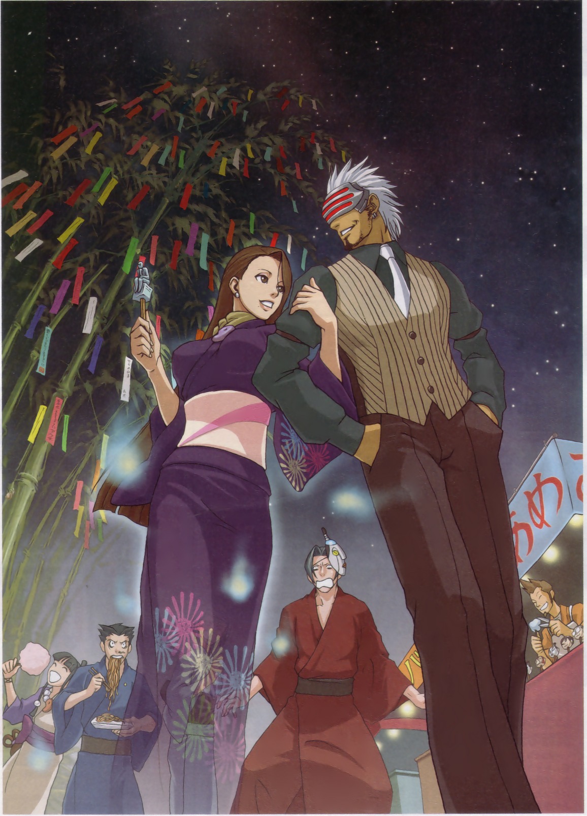 Safebooru - ace attorney ayasato harumi ayasato mayoi candy capcom ...