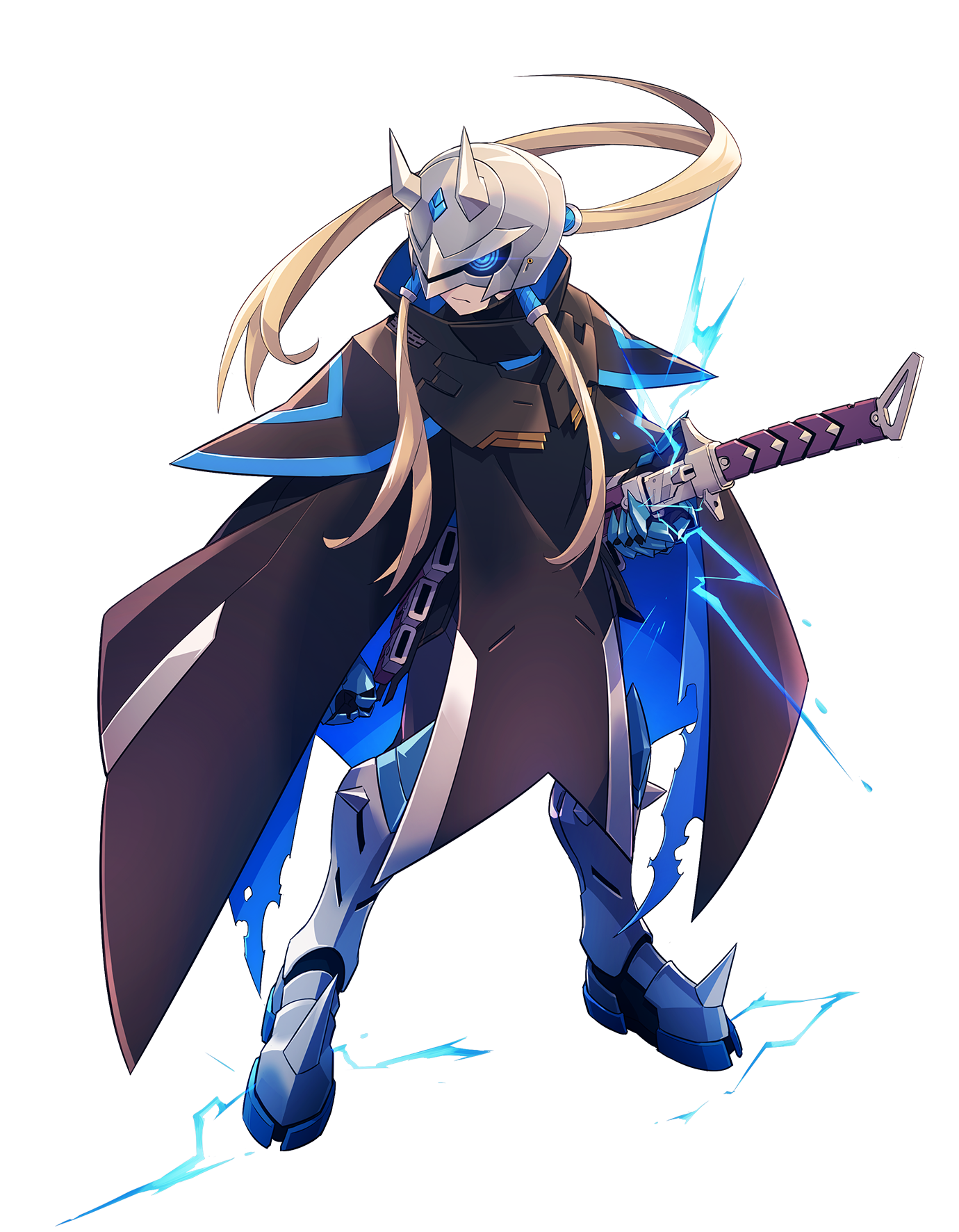 Safebooru - armor armored collar artist request azure striker gunvolt ...