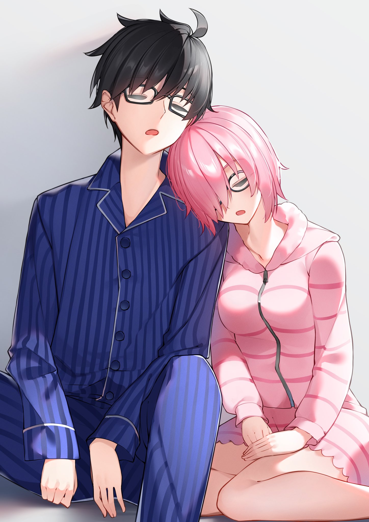 Safebooru - black hair blue pajamas bob cut fate/grand order fate ...
