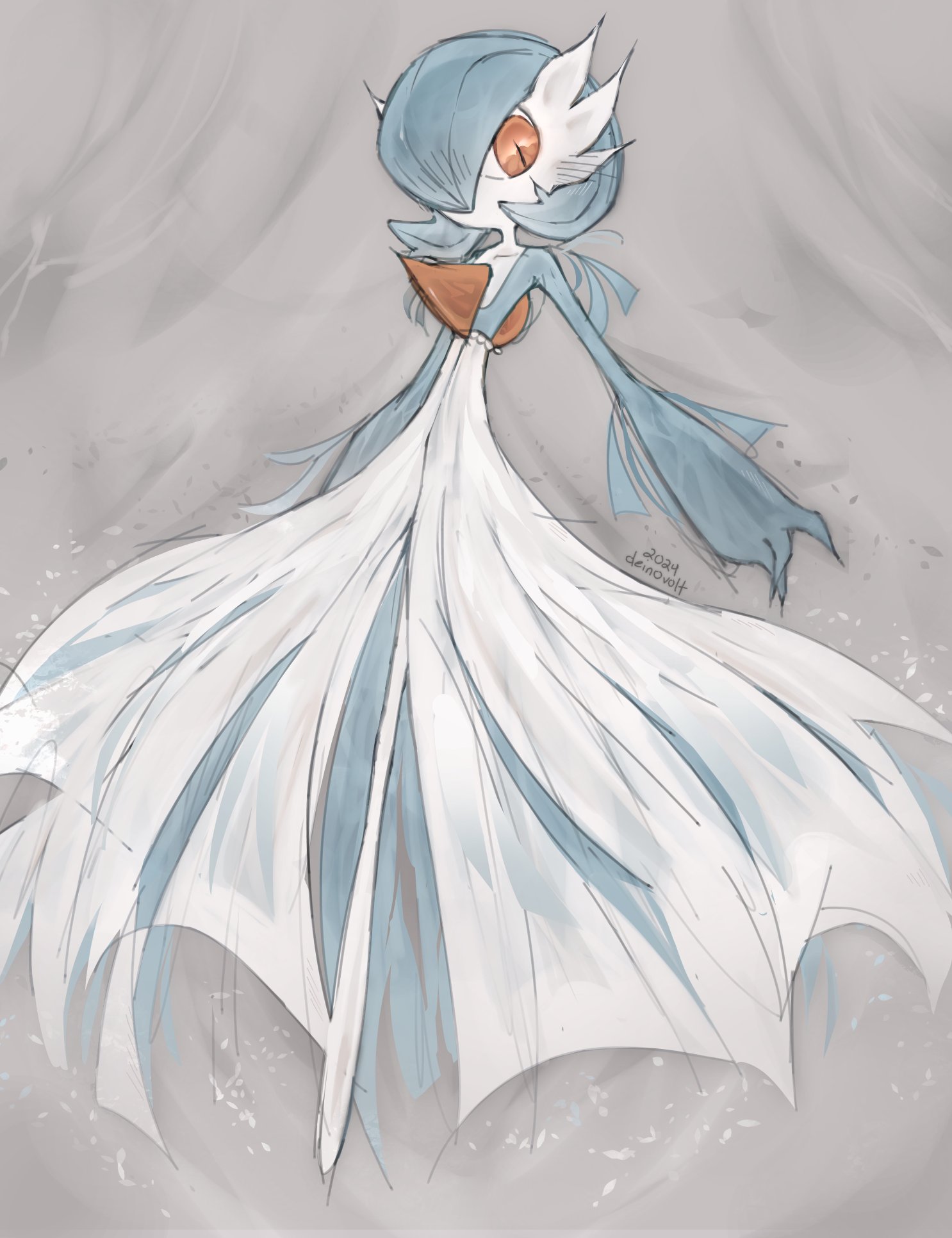 Safebooru - alternate color blue hair blue skin bob cut colored skin ...