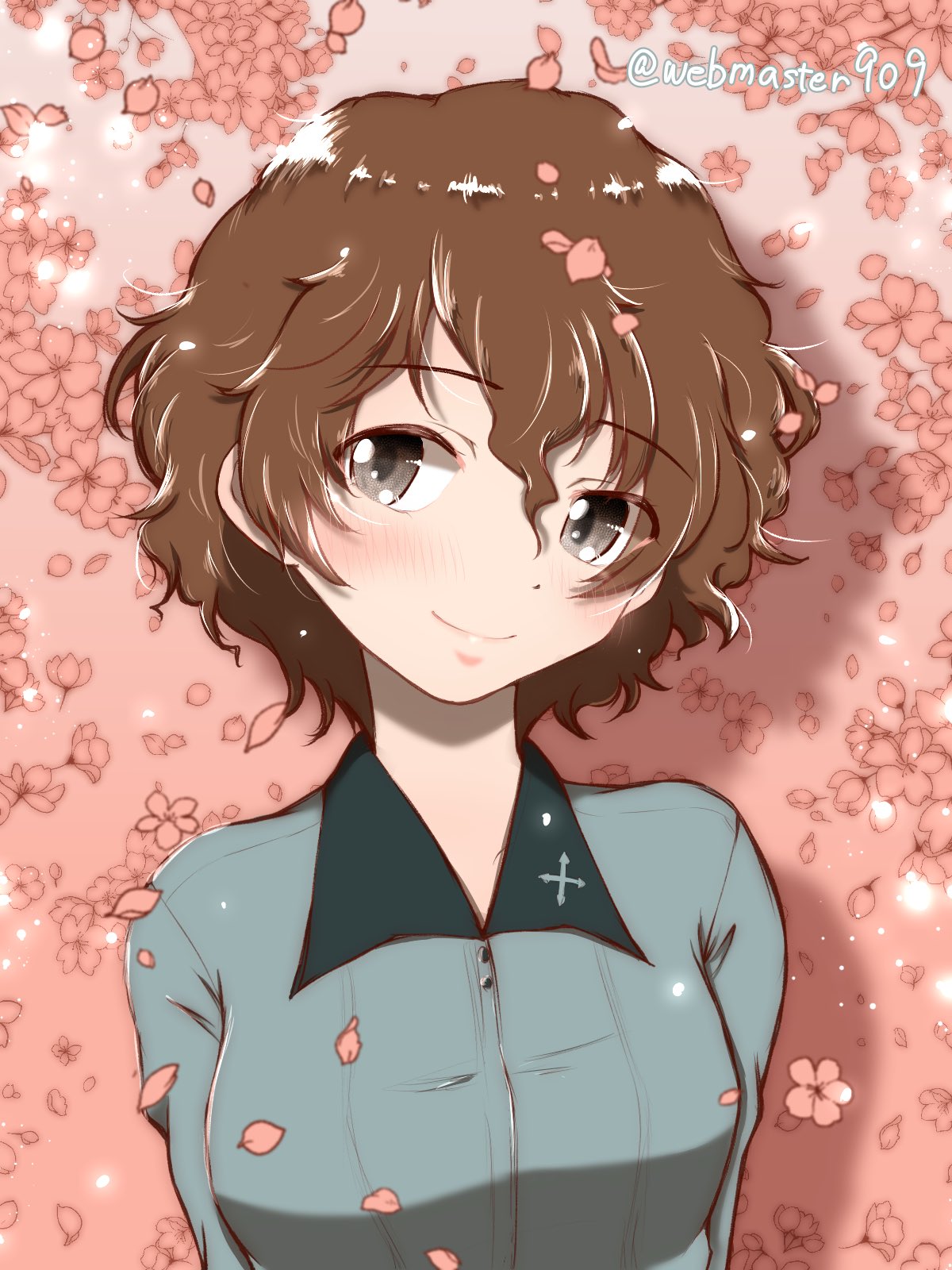 Safebooru - 1girl akaboshi koume alternate eye color bangs blush brown eyes brown hair closed ...