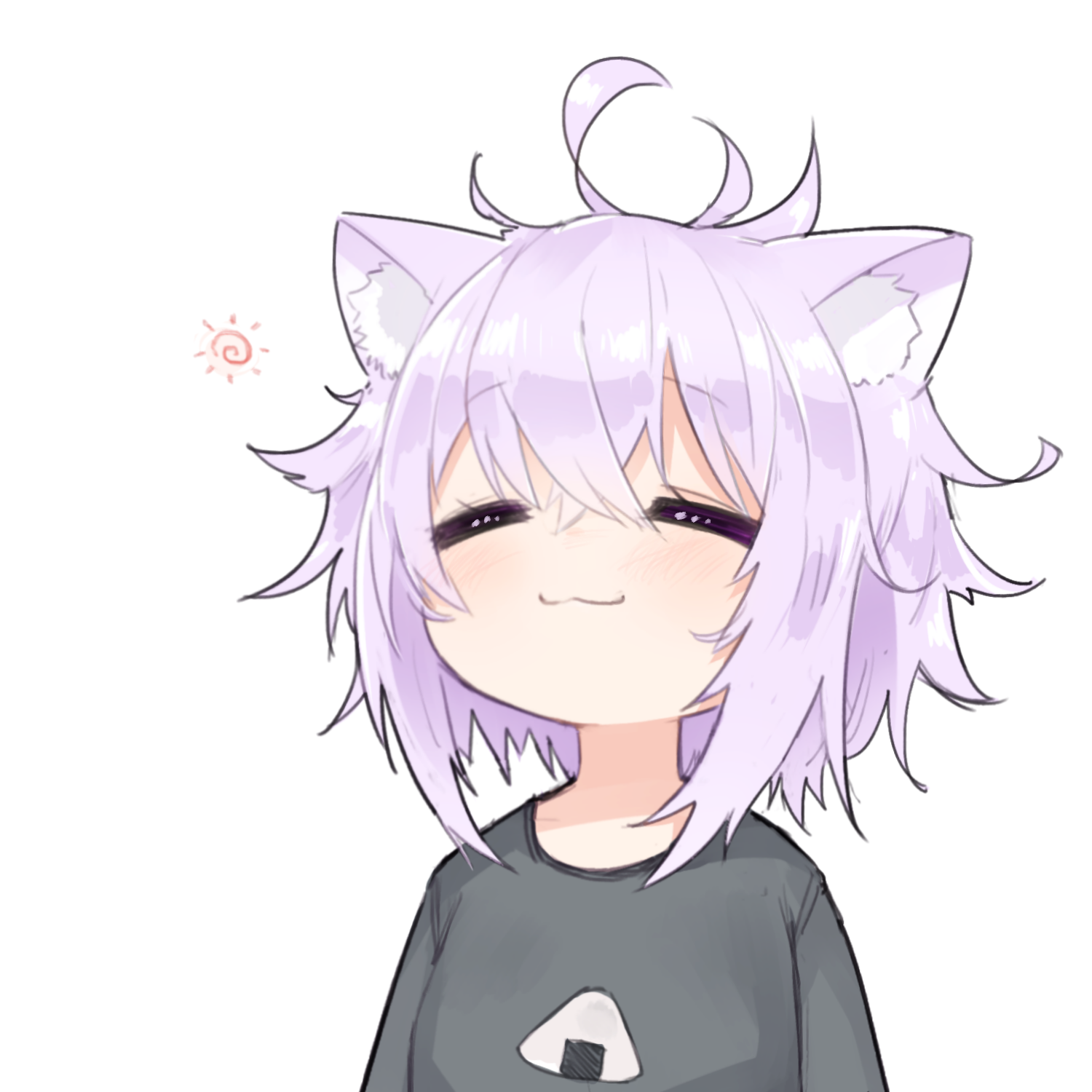 Safebooru - 13o 1girl ahoge animal ear fluff animal ears black shirt blush cat ears cat girl ...