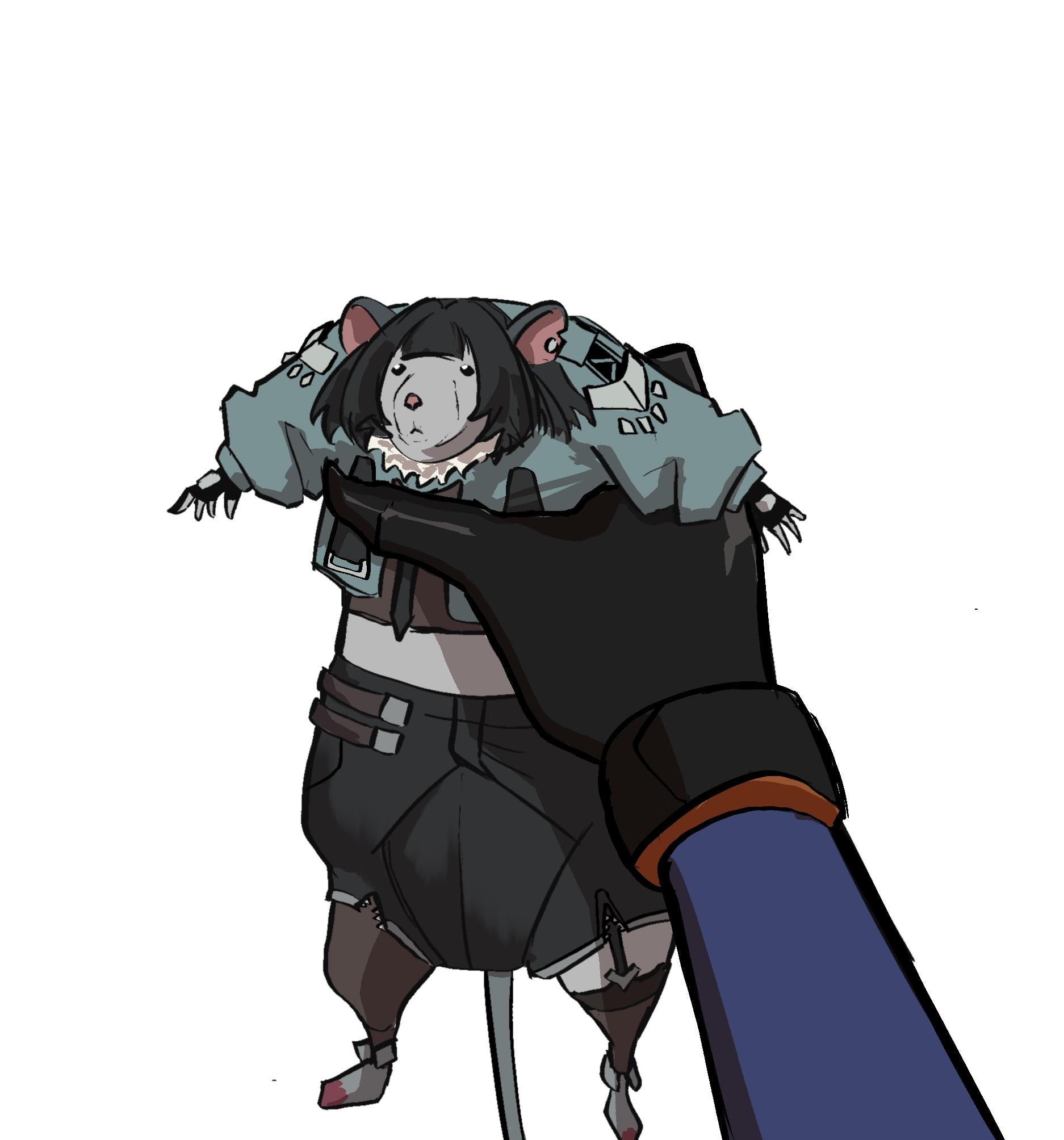 Safebooru - 2girls animal animalization asymmetrical legwear black gloves black hair black ...