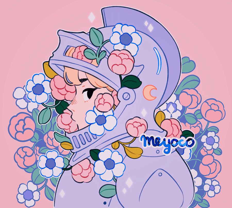 Safebooru - 1girl armor artist name bangs floral background flower ...