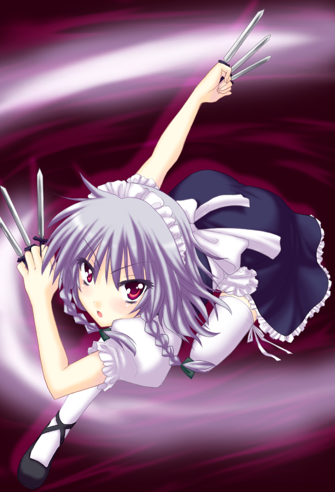 Safebooru - izayoi sakuya knife maid ribbon saki chisuzu sakichi suzu ...