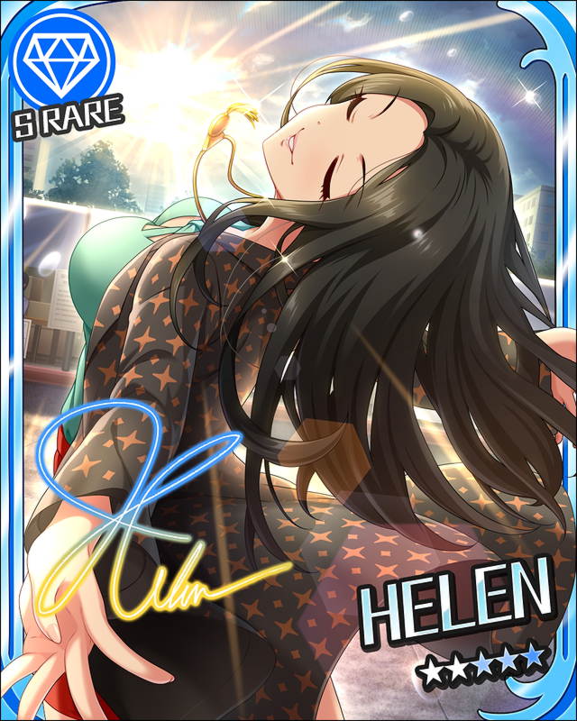 Safebooru - black hair blush character name dress green eyes helen ...