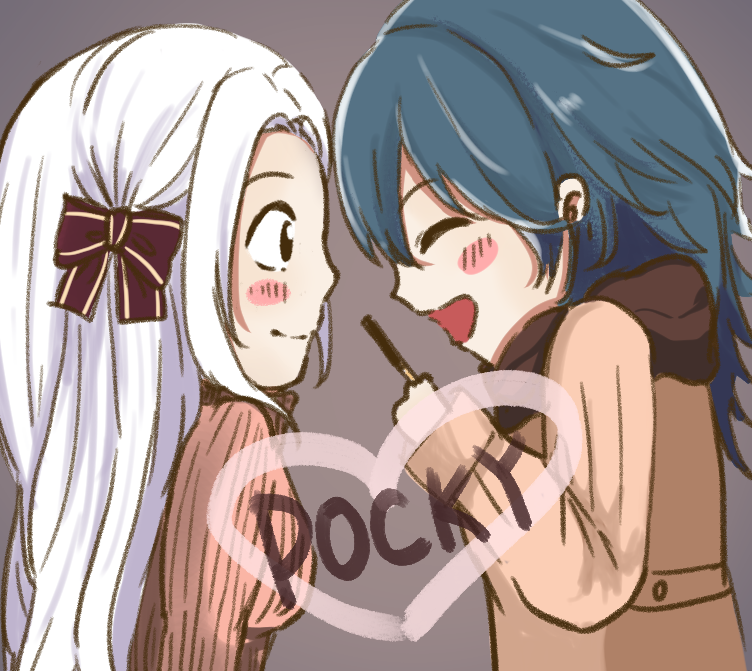 Safebooru - 2girls blue hair blush bow byleth (fire emblem) byleth ...