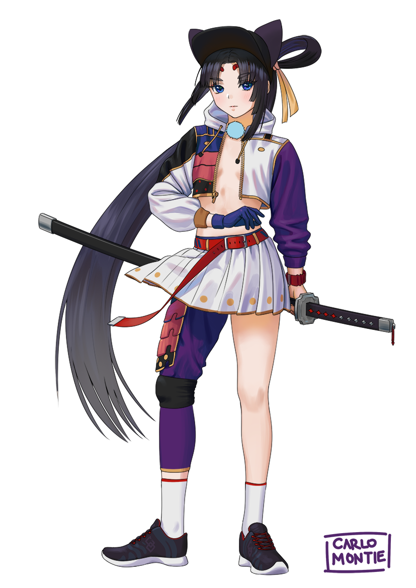 Safebooru - 1girl adapted costume artist name asymmetrical clothes bangs baseball cap belt belt ...