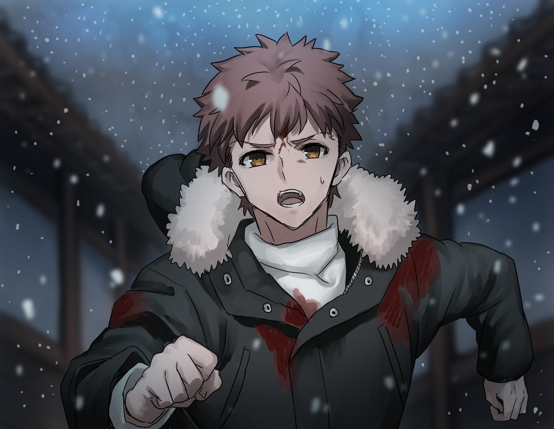 Safebooru - blood blood on face emiya shirou fate/stay night fate ...