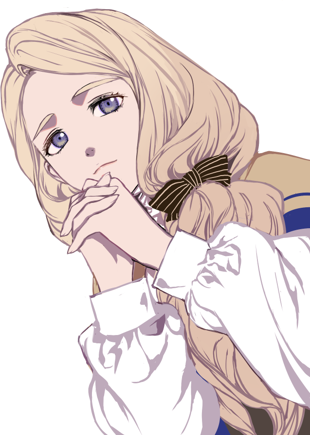 Safebooru - 1girl aso lago bangs blonde hair blue eyes dutch angle ...
