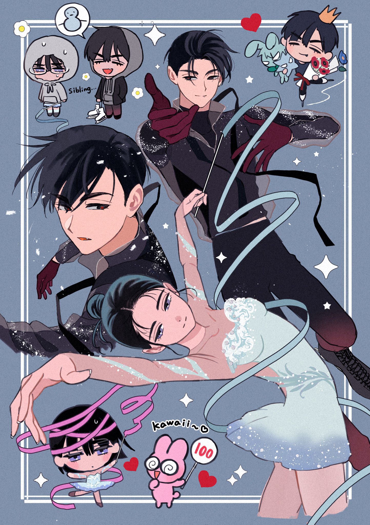 Safebooru - 1boy 1girl alien stage anemone (flower) animalization black eyes black hair black ...