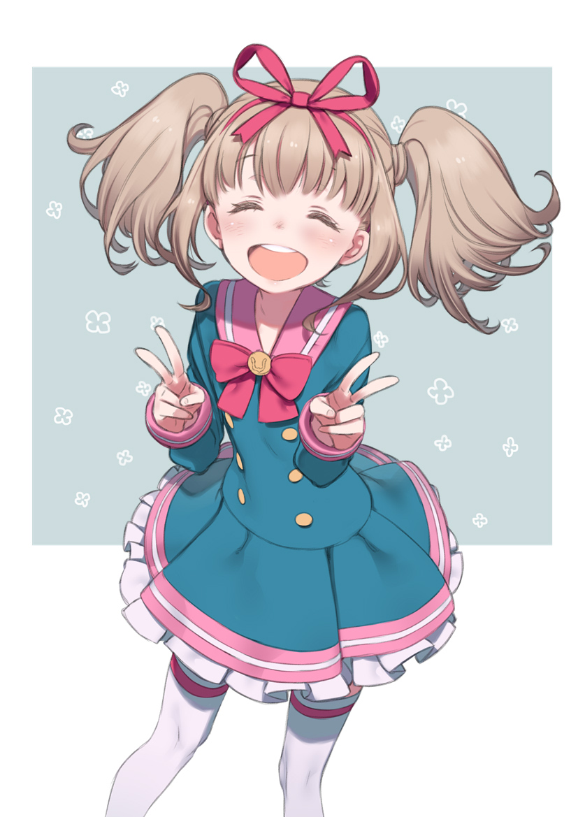 Safebooru - 1girl :d ^ ^ ^o^ aikatsu! (series) aikatsu on parade! blush bow bowtie closed eyes ...