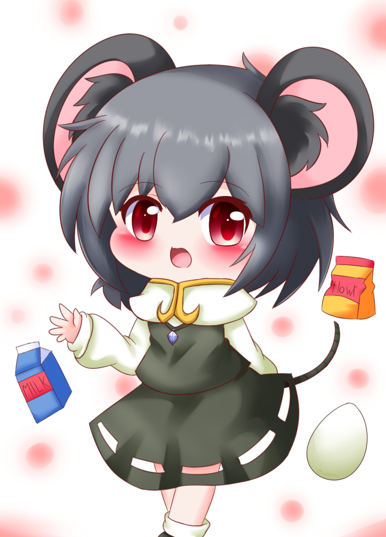 Safebooru - 1girl :d animal ears ankle socks arm behind back arm up ...