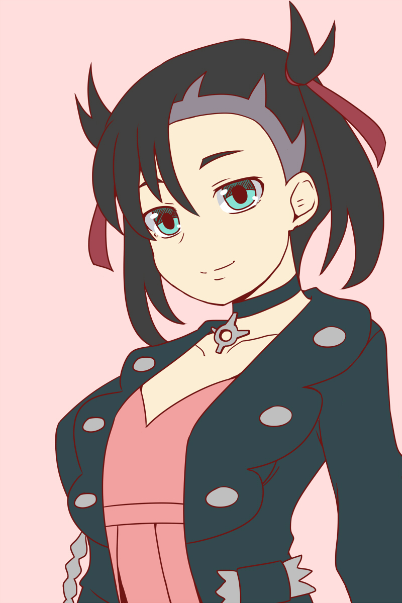 Safebooru - 1girl aqua eyes black hair choker hair ribbon highres ...