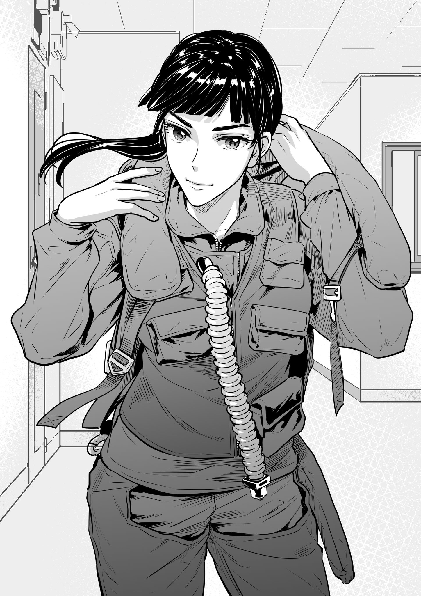 Safebooru - 1girl ace combat ace combat 7 artist request black hair ...